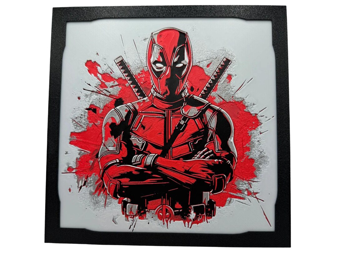 Deadpool Paintings Multiple Options 3D Printed - Etsy