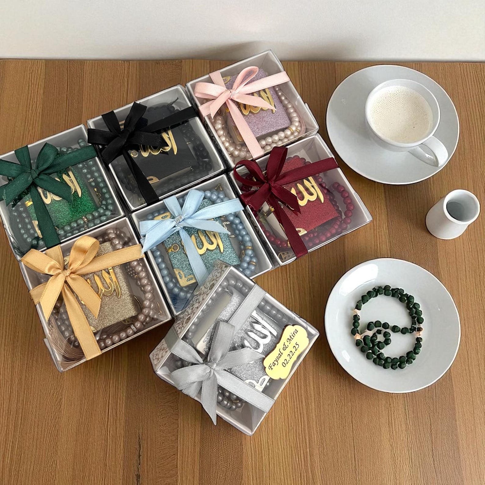 Mini Quran Tasbih Gift Set: Islamic Wedding, Eid, Baby Shower Favor ...