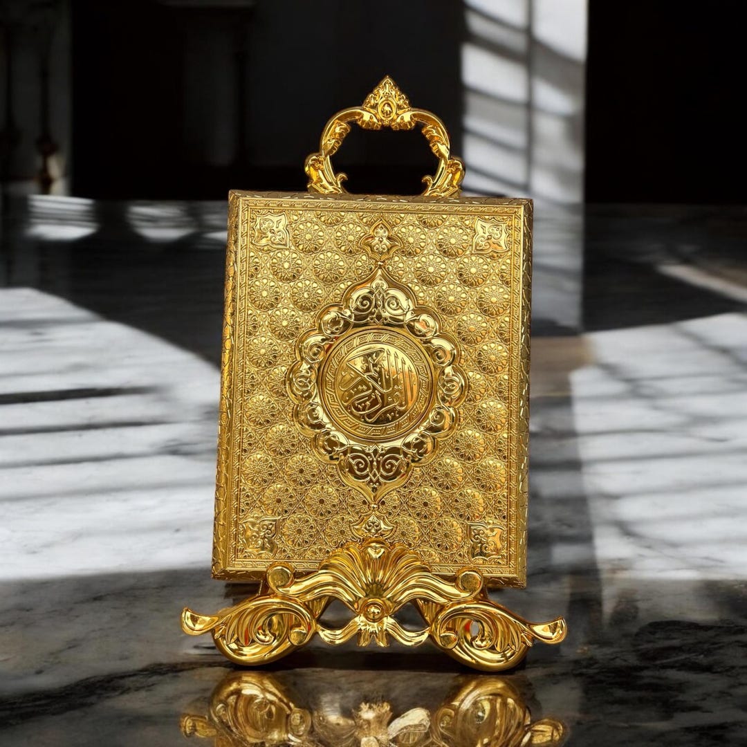 Luxury Gold Quran Box: Islamic Home Decor,wedding, Nikkah,birthday ...