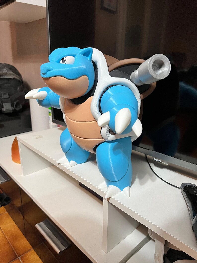 Blastoise impreso en 3D Detalles increíbles 31 cm Personalizable a pedido - Etsy México