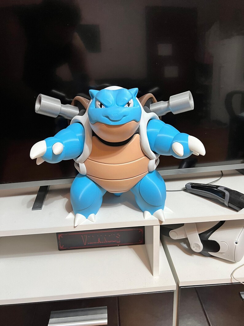 Blastoise impreso en 3D Detalles increíbles 31 cm Personalizable a pedido - Etsy México