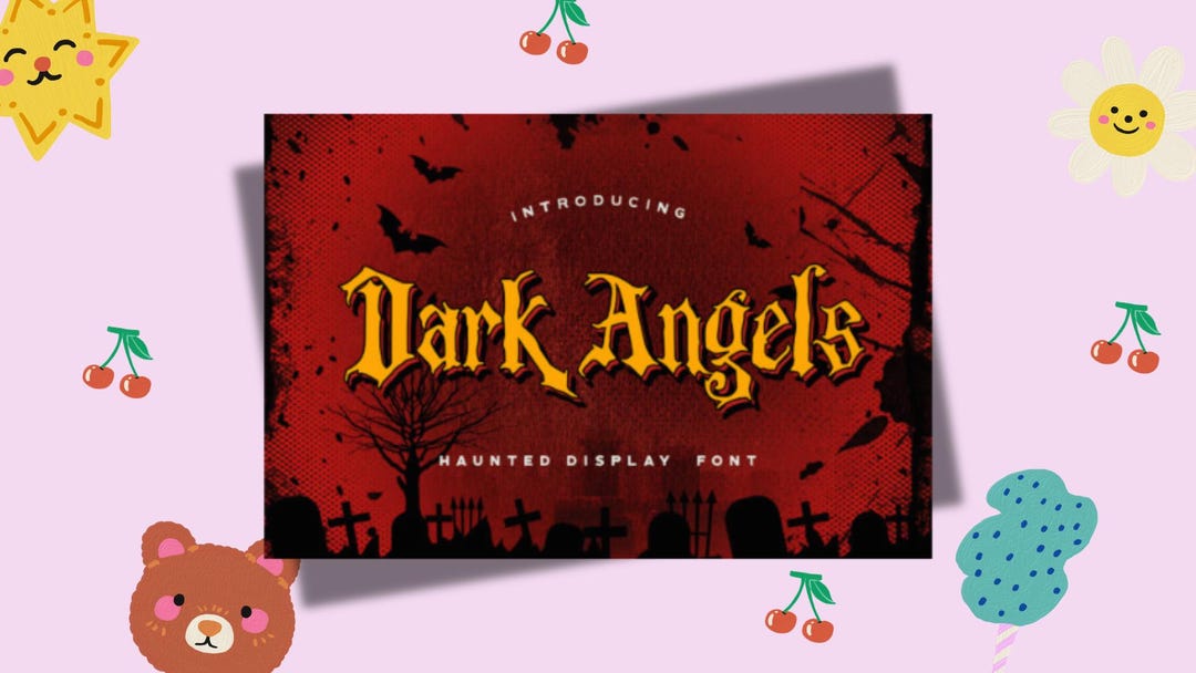 Dark Angels Font, Stylish Script Font, Handwritten Font, Personal ...