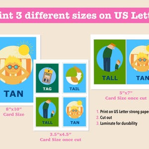 20 Initial T Sound Flashcards, Printable Initial /t/ Speech & Language ...