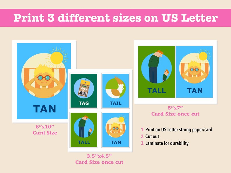 20 Initial T Sound Flashcards, Printable Initial /t/ Speech & Language ...