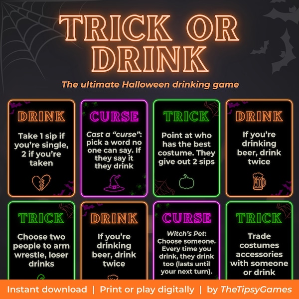 Card Game Curses - Etsy