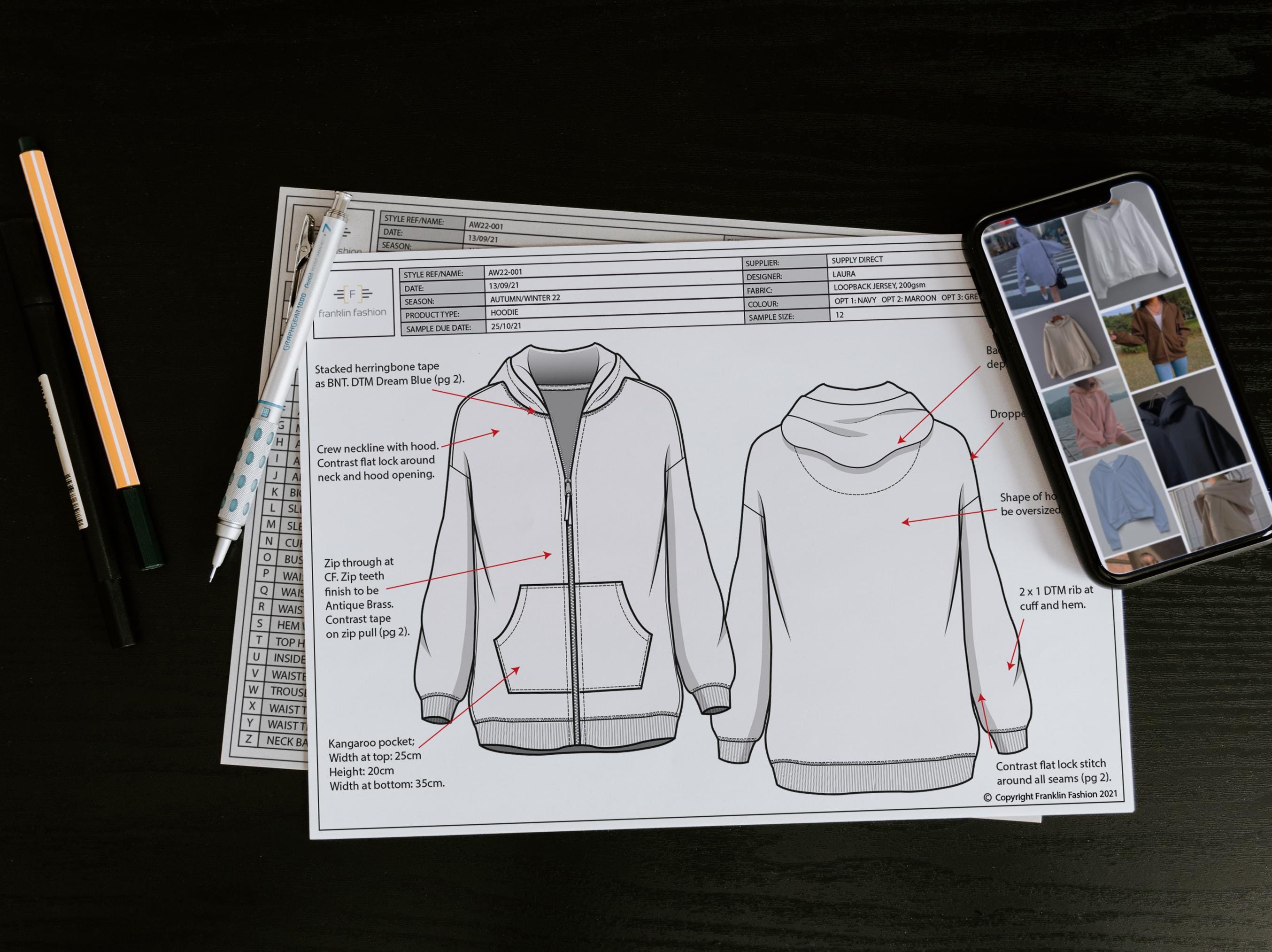 WOMENS TOPS BUNDLE - Fashion Technical Illustrations - Cads - Top ...