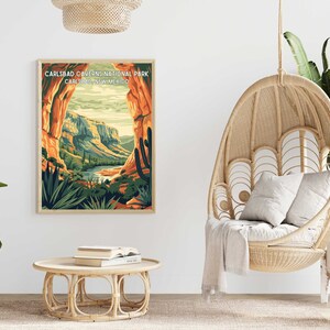 Carlsbad Caverns National Park Poster New Mexico Home Decor Printable ...