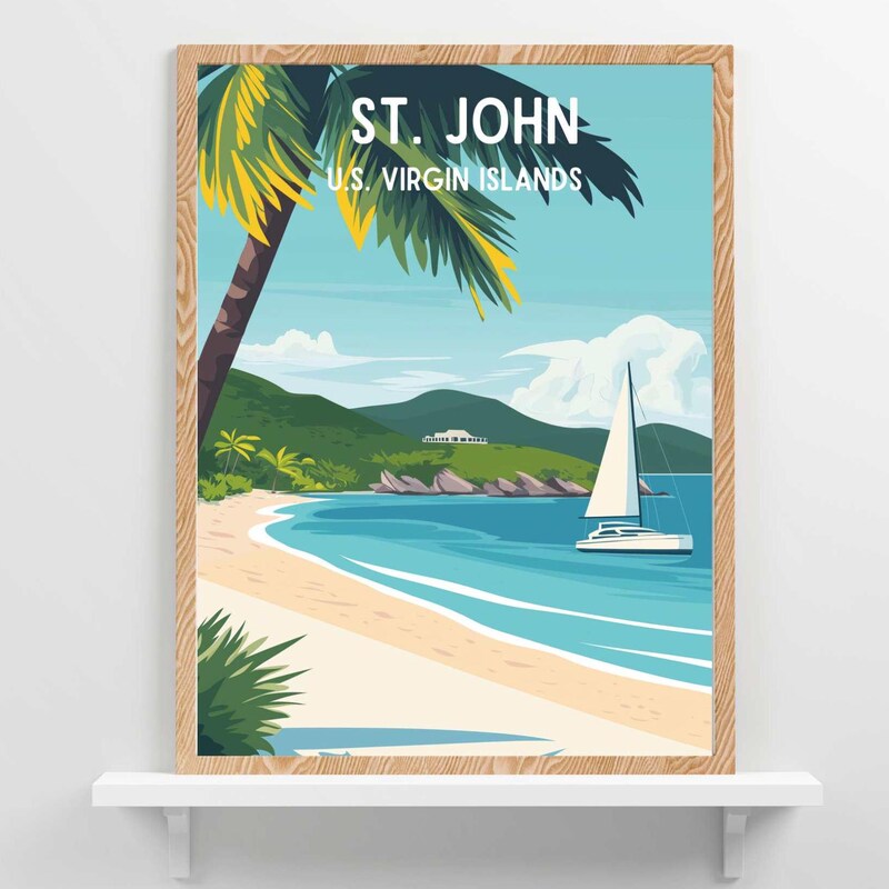 St John Island Wall Art - Etsy UK