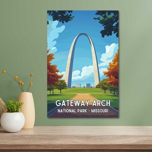 Gateway Arch National Park Poster Missouri Home Decor National Monument ...