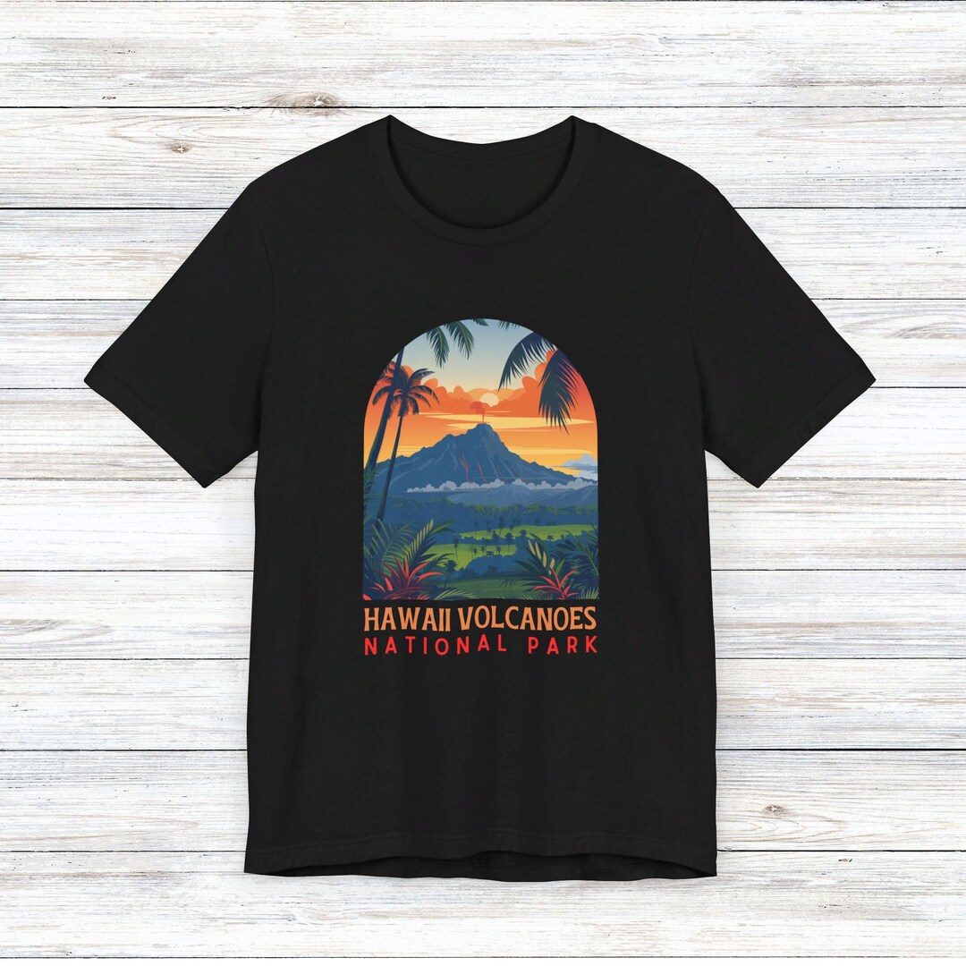 Hawaii Volcanoes National Park Unisex Short Sleeve Tee Shirt Big Island ...