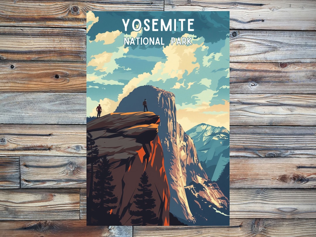 Yosemite Half Dome Poster California Home Decor Mountain Home Art ...