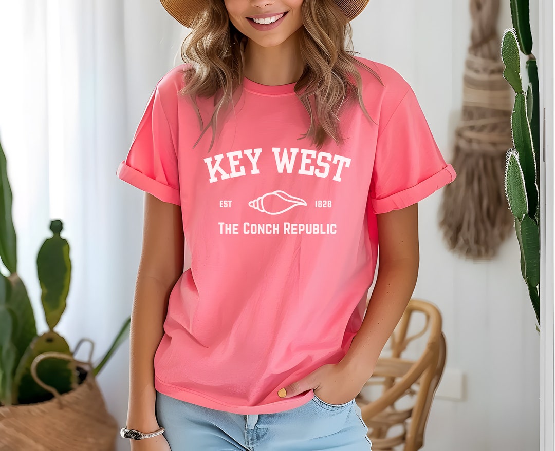 Key West Conch Republic Shirt, Key West Gift, Florida Beach Tshirt ...