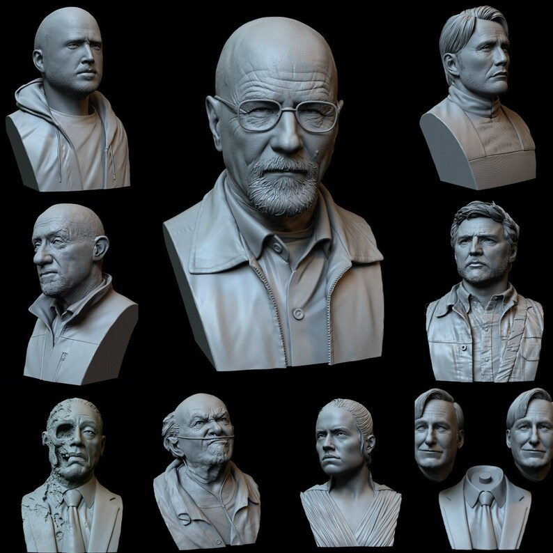 16 Celebrity Figure STL Files CAD Files Blender Models 3D Printing ...