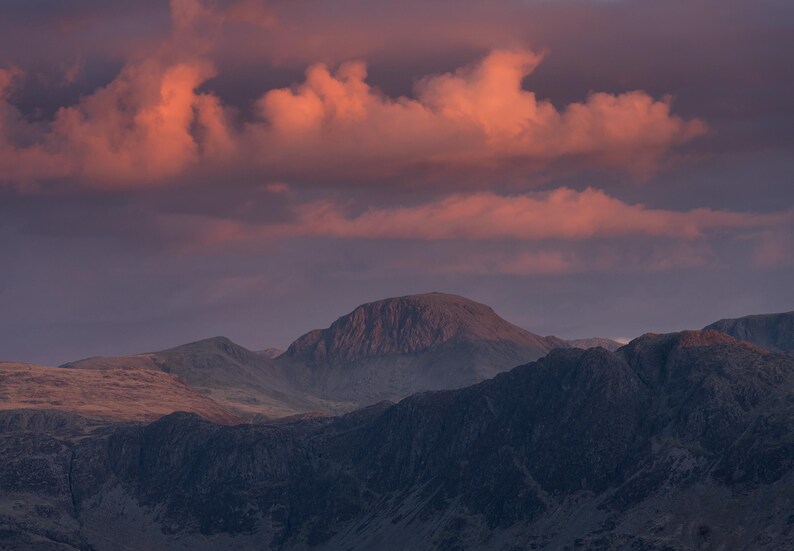 Great Gable Sunset Lake District Landscape Photo Print - Etsy UK