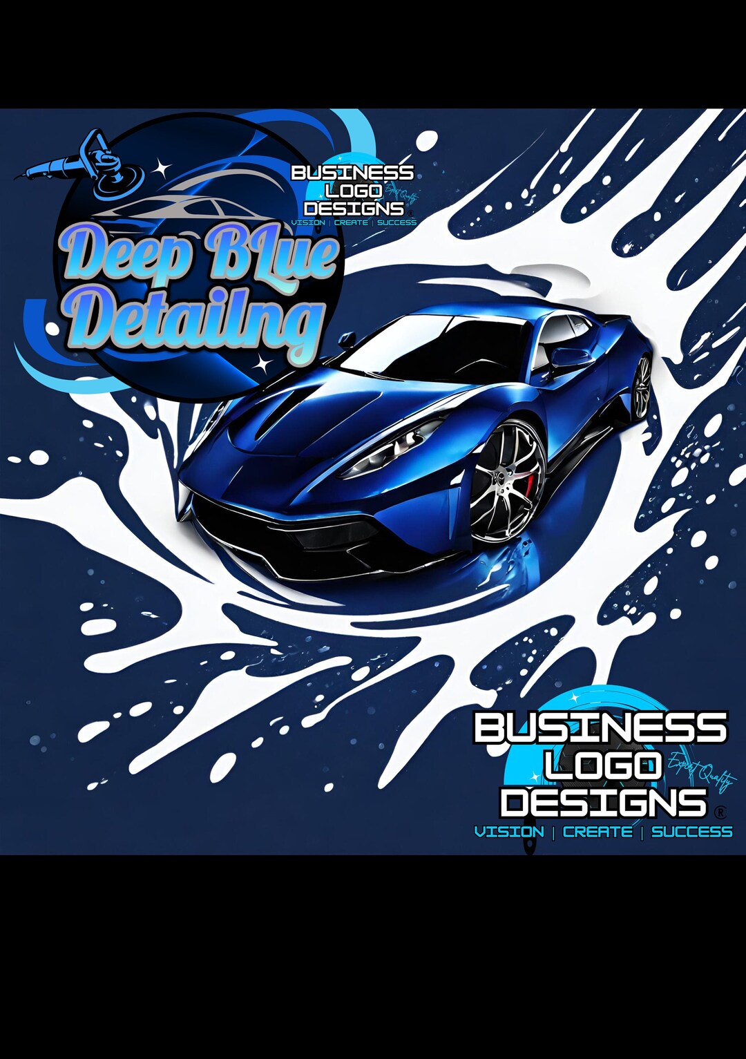 I Will Create a Professional 3d Custom Car Detailing Logo - Etsy