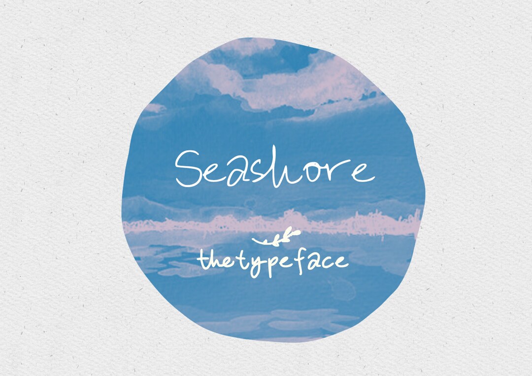 Seashore - Handwritten Font, Cute Font, Unique Font, Classic Bold Font ...