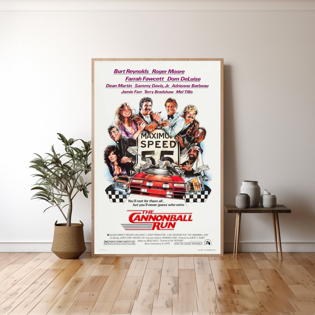 The Cannonball Run Movie Poster Print Room Decor Movie Art Gifts for ...