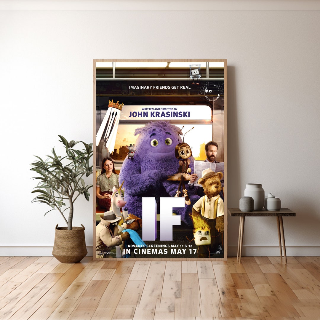 Imaginary Friends/if Movie Poster Print Room Decor Movie Art Gifts for ...