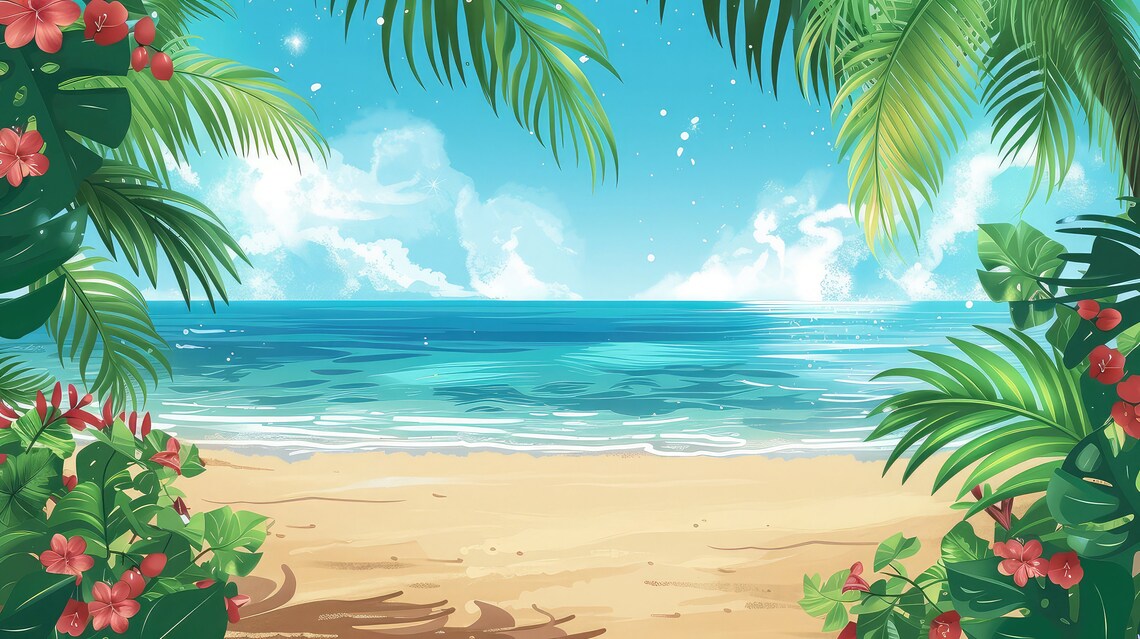 Summer Background Clip Art, Background PNG, Sublimation Graphic Design ...