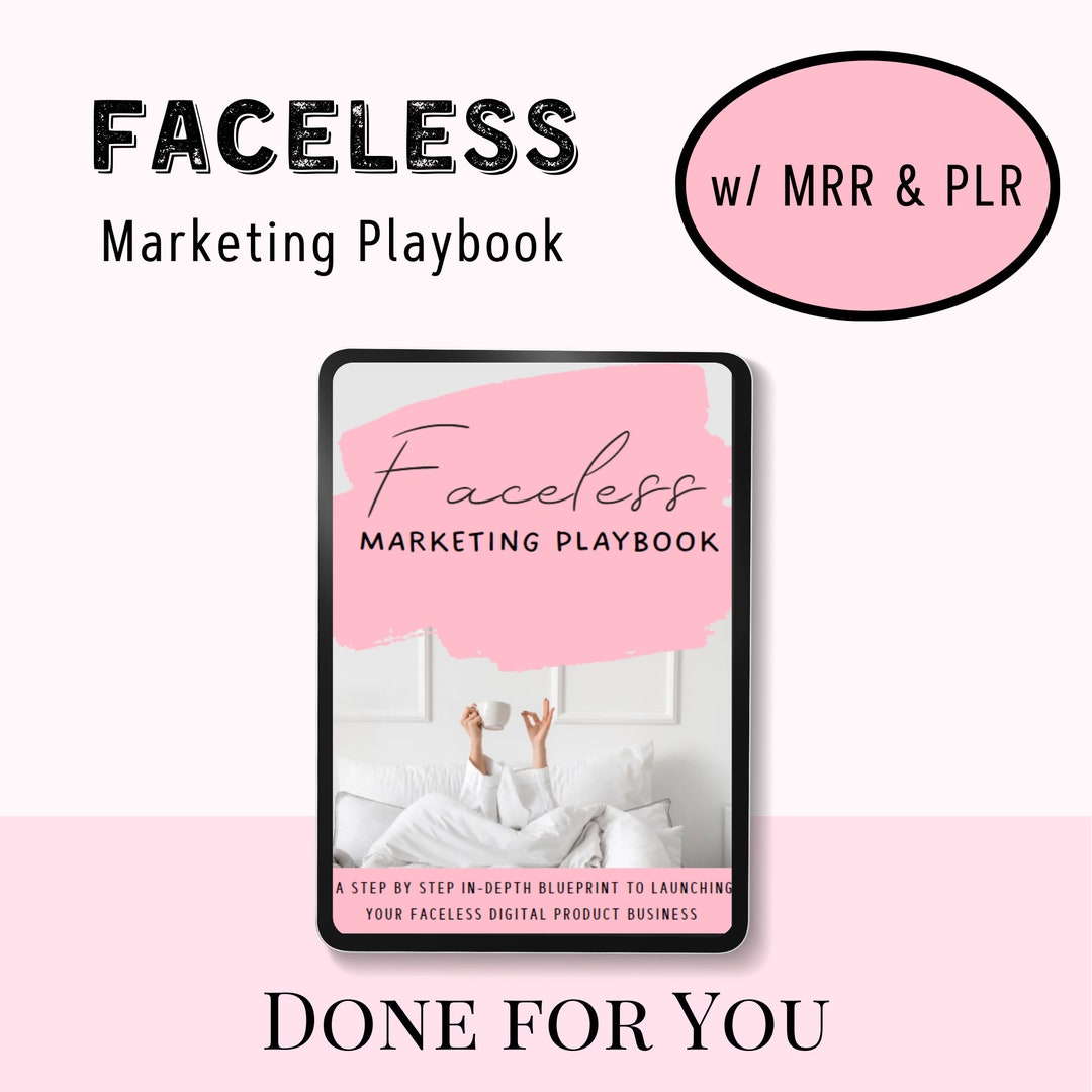 Faceless Marketing Playbook With Master Resell Rights MRR & Private ...