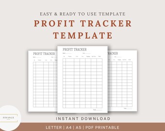 Expense Tracker Template Printable Digital Download Blank Tracker ...