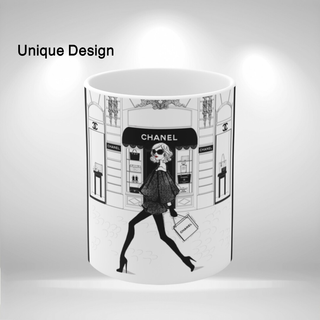 Chanel Fashion Designer Inspired Mug. Cute Brand Famous Handmade Paris ...