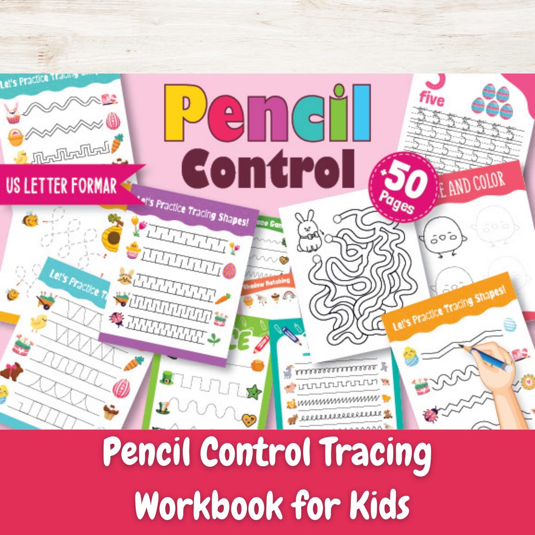 Pencil Control Tracing Workbook for Kids | Fine Motor Skills Activity ...