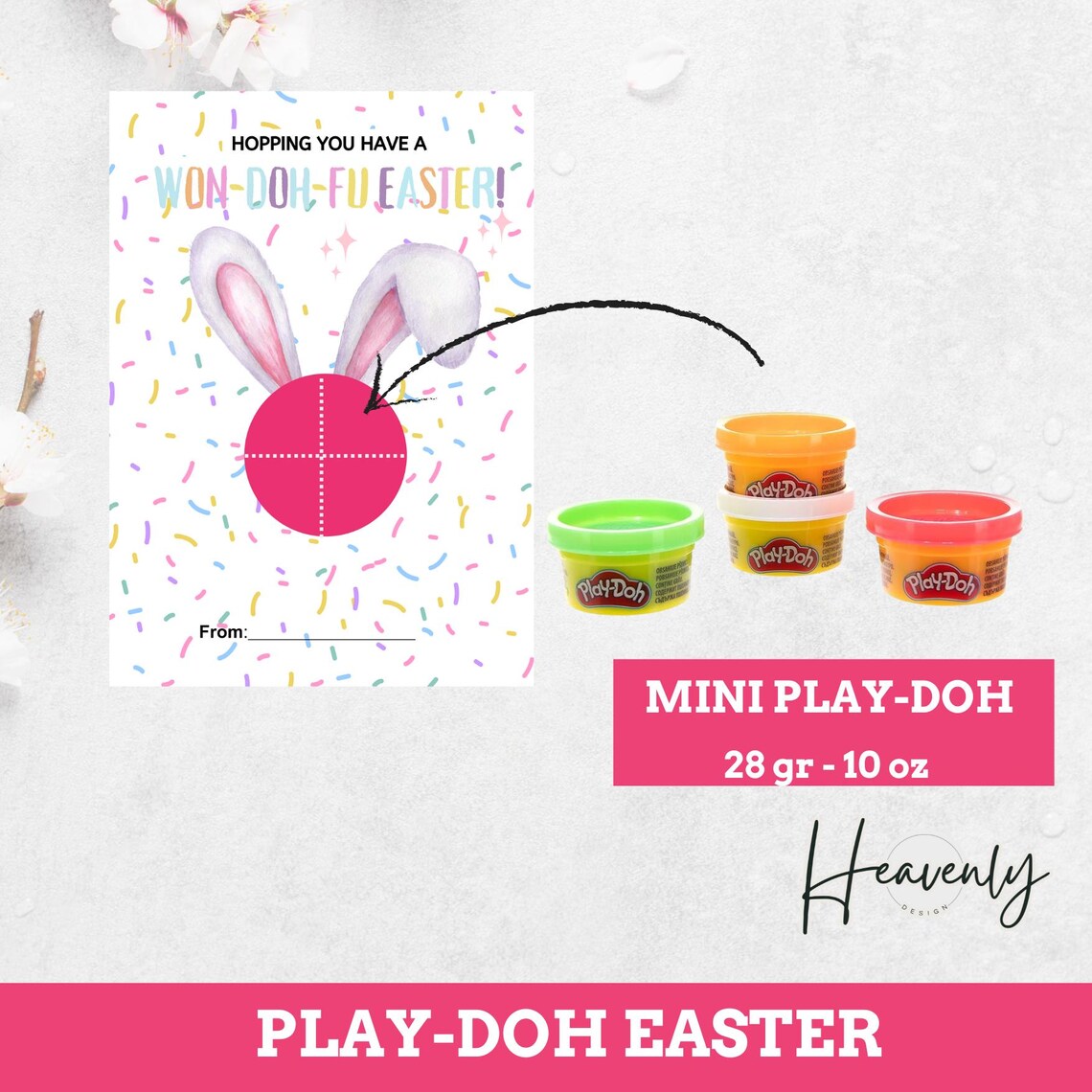 Easter Play Dough Card Template, Editable Classroom School Tags ...