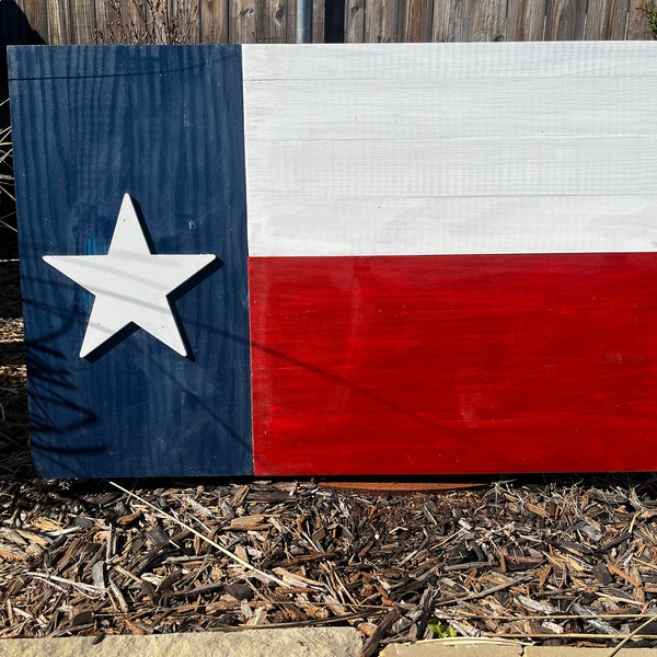 Wooden Texas Flag - Etsy