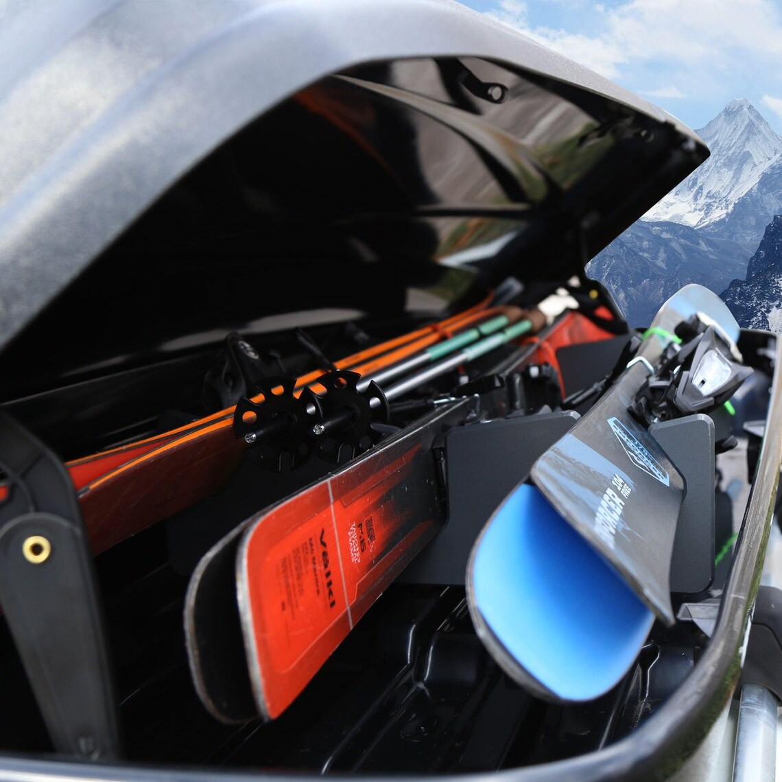 TRAPSKI Lowpro 2 S Ski and Snowboard Rack Insert for Rooftop Cargo Box ...