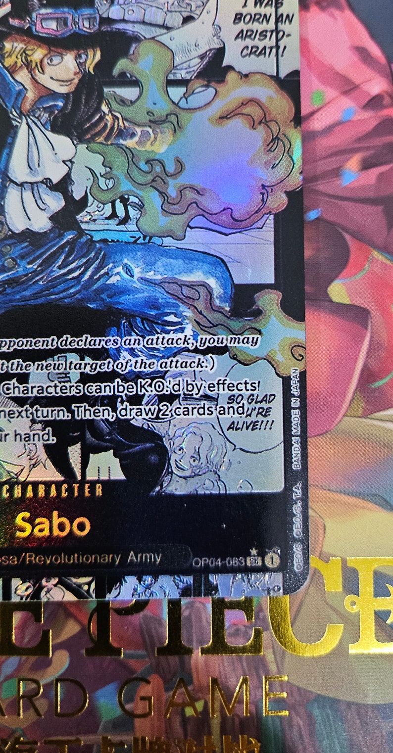 Sabo Proxy One Piece OP TCG Custom Card English Manga Version ...