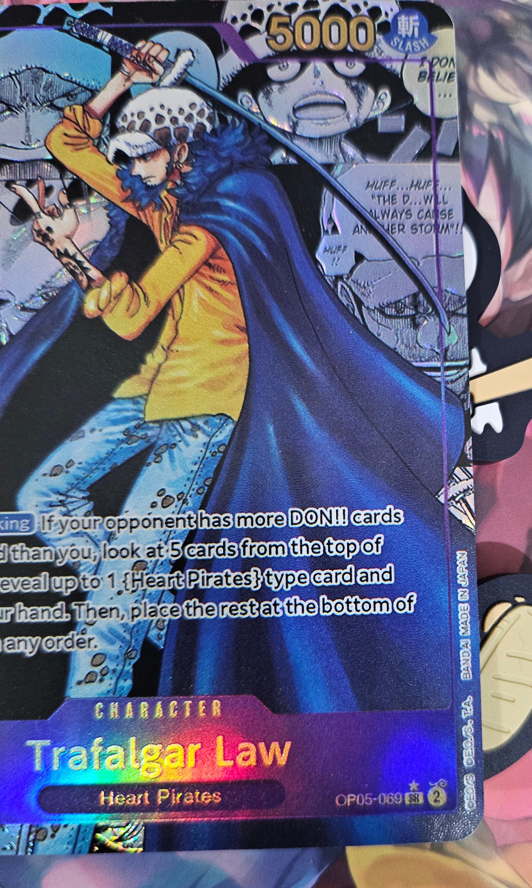Trafalgar Law Proxy One Piece OP TCG Custom Card English Manga Version ...