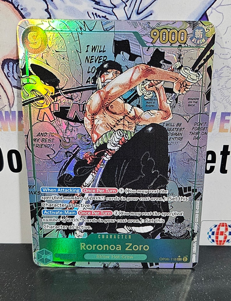 Preorder Only Roronoa Zoro Proxy One Piece OP TCG Custom Card English ...