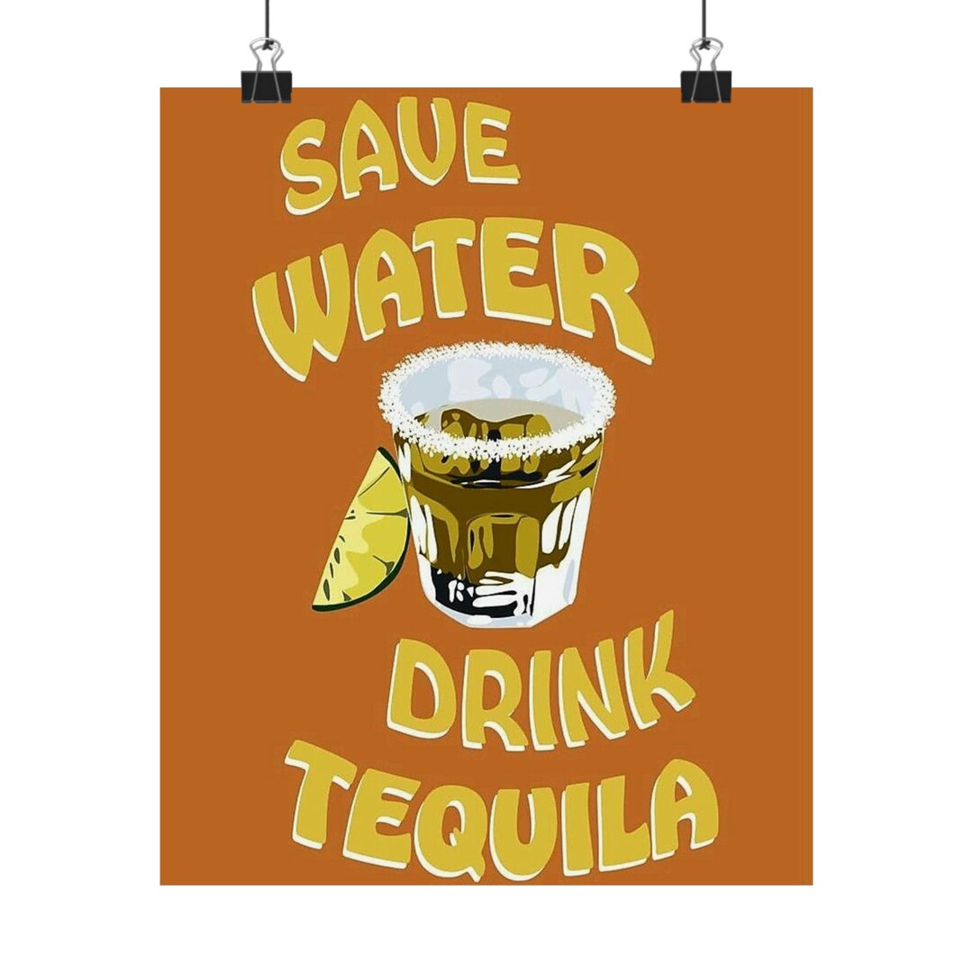 Tequila Wall Poster - Etsy