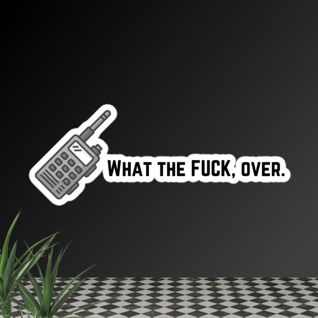 WTF Sticker - Etsy