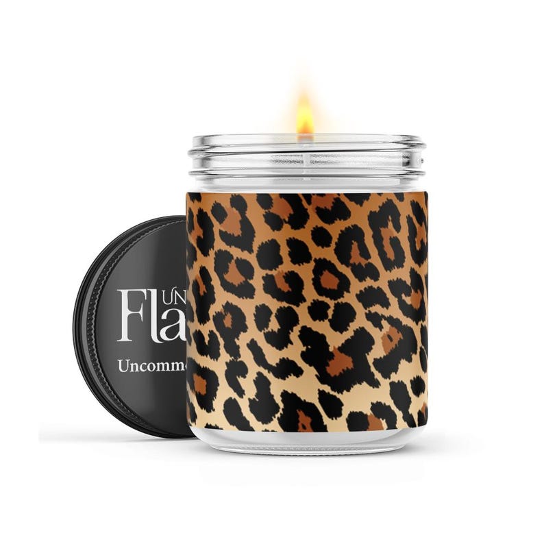 Leopard Print Candle - Etsy