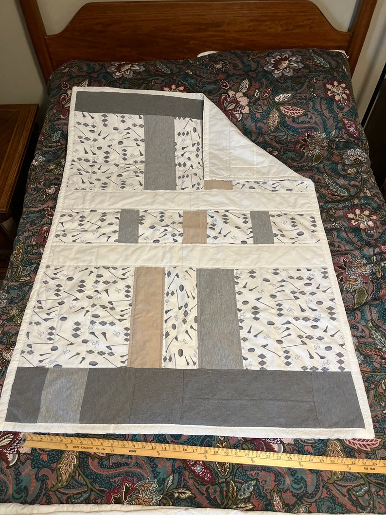 Golf Theme Handmade Quilt by Gramma 37x50in Lap Quilt - Etsy