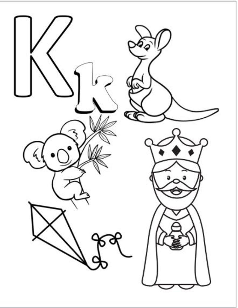 Alphabet Coloring Pages, 26- Page Digital Download - Etsy