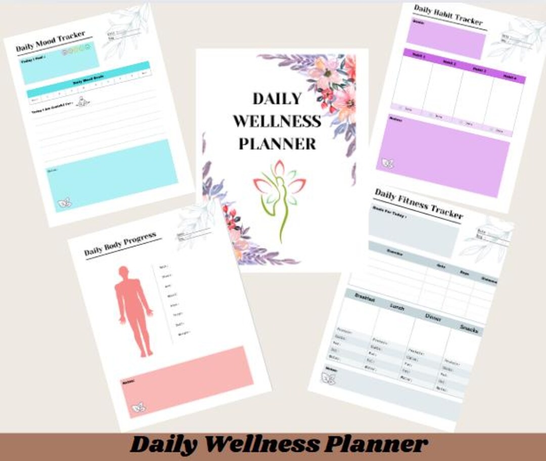 Daily Wellness Planner....7 Pages to Help Keep Track of Your Daily ...