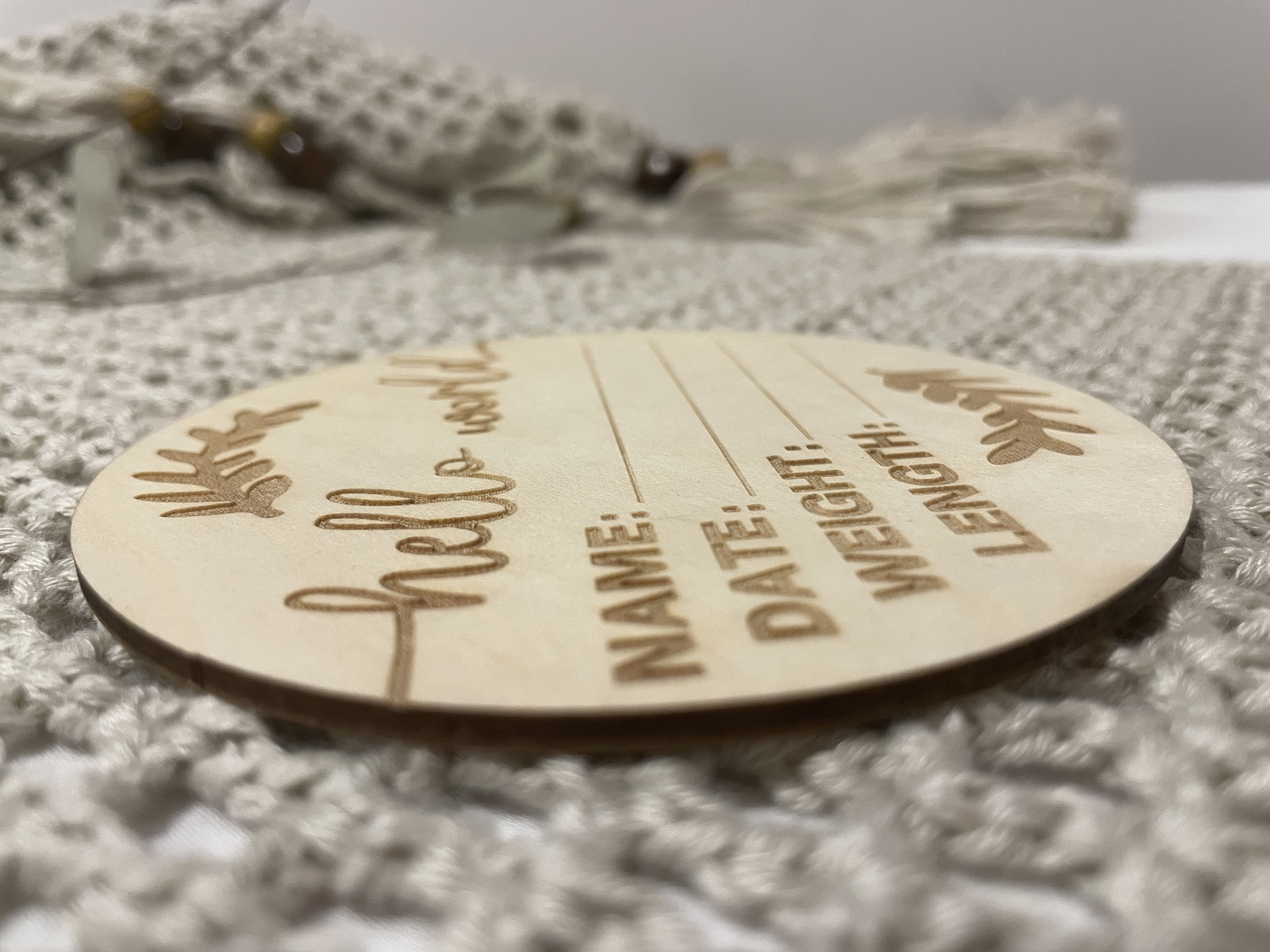 Monthly Milestone and Hello World Photo Prop Discs - Etsy