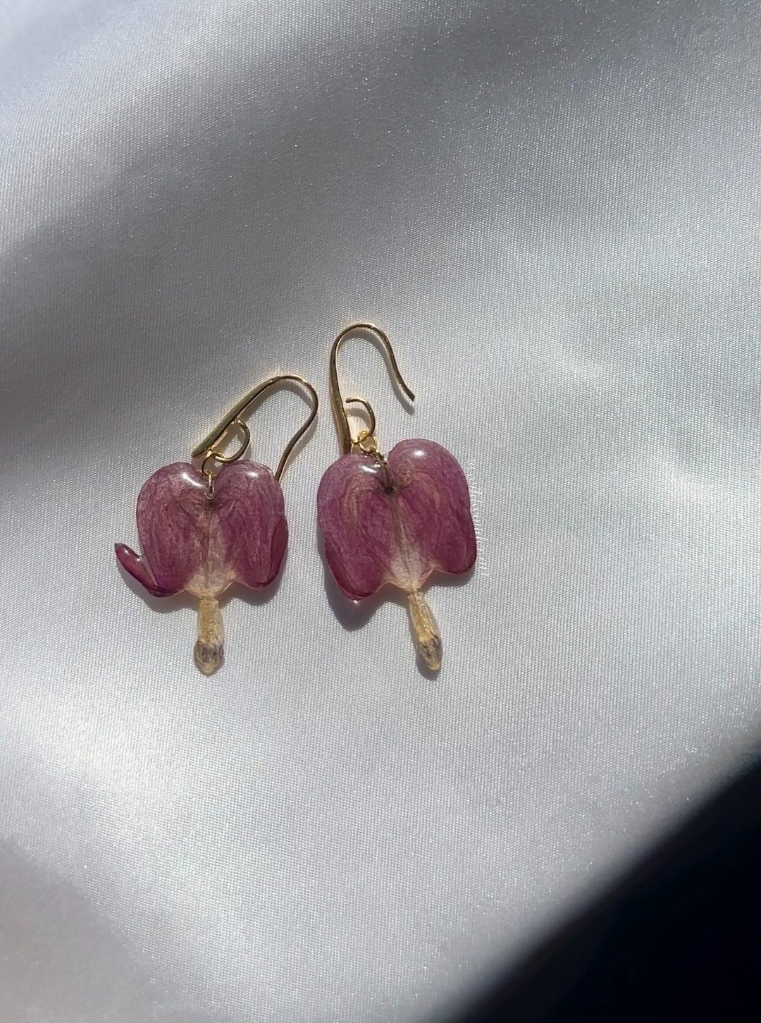 Real Bleeding Hearts Preserved Dicentra Flower Earrings, Handmade ...