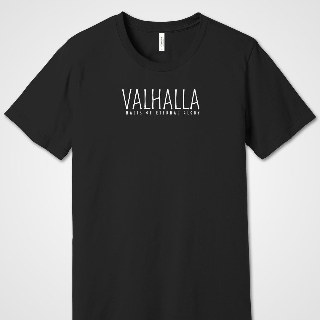 Valhalla Halls of Eternal Glory T-shirt, Norse Mythology Viking Tee ...