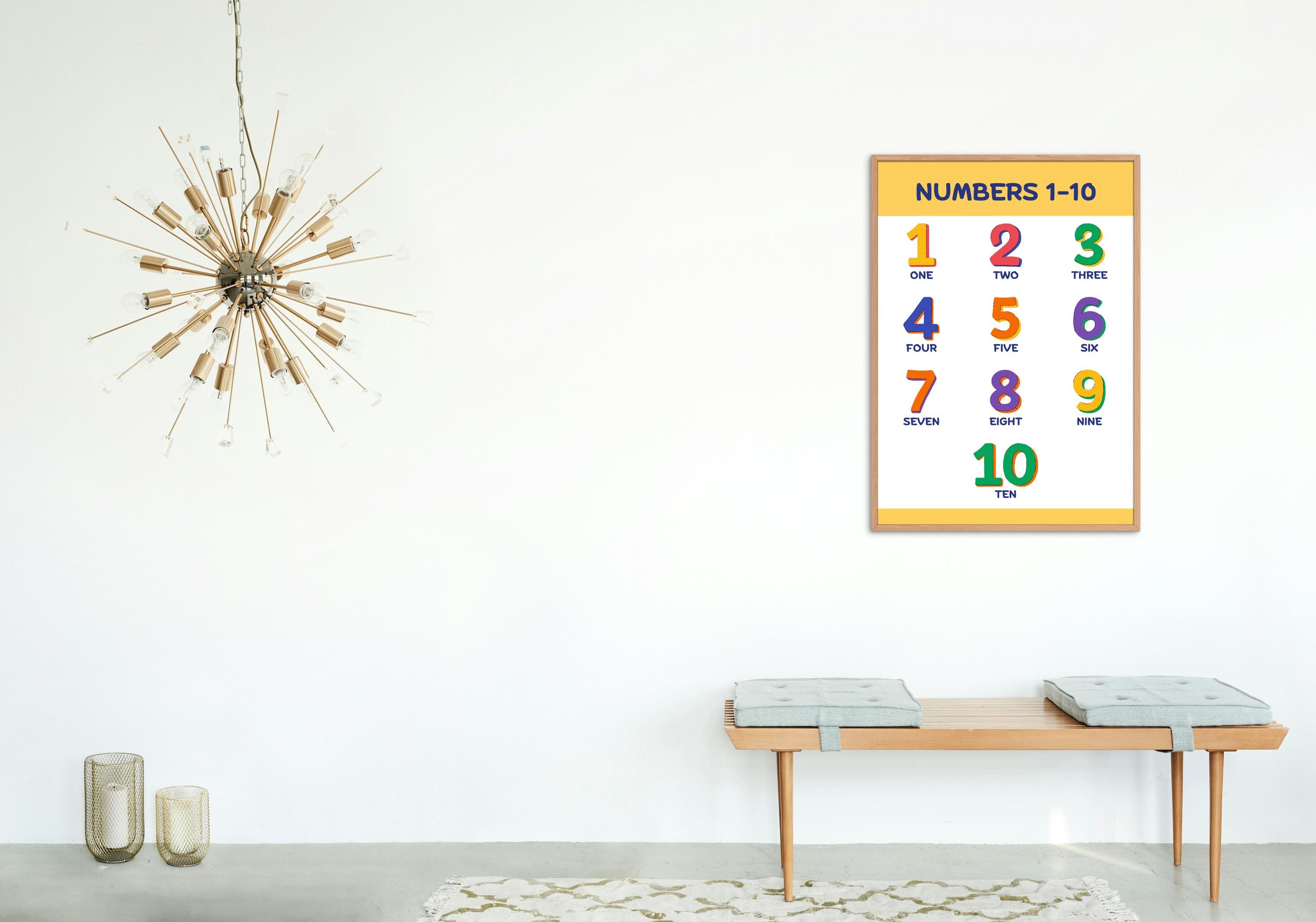 Set of 6 Educational Wall Art, Digital Printable Classroom Decor ...