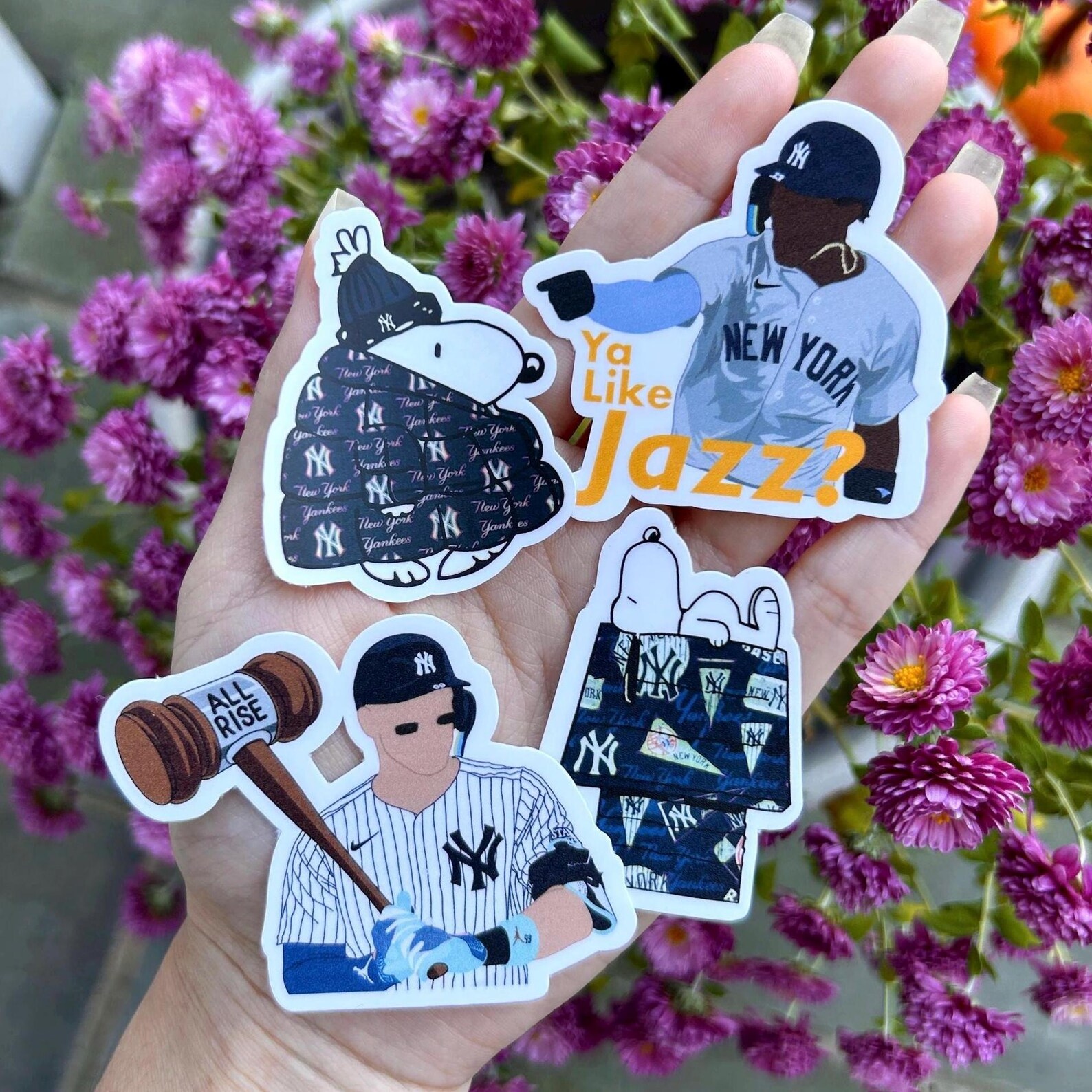 New York Yankees Stickers Aaron Judge All Rise Jazz Chisholm Jr ya Like ...