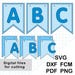 Alphabet Banner SVG Cut Files, DIY Bunting Template (digital Download ...