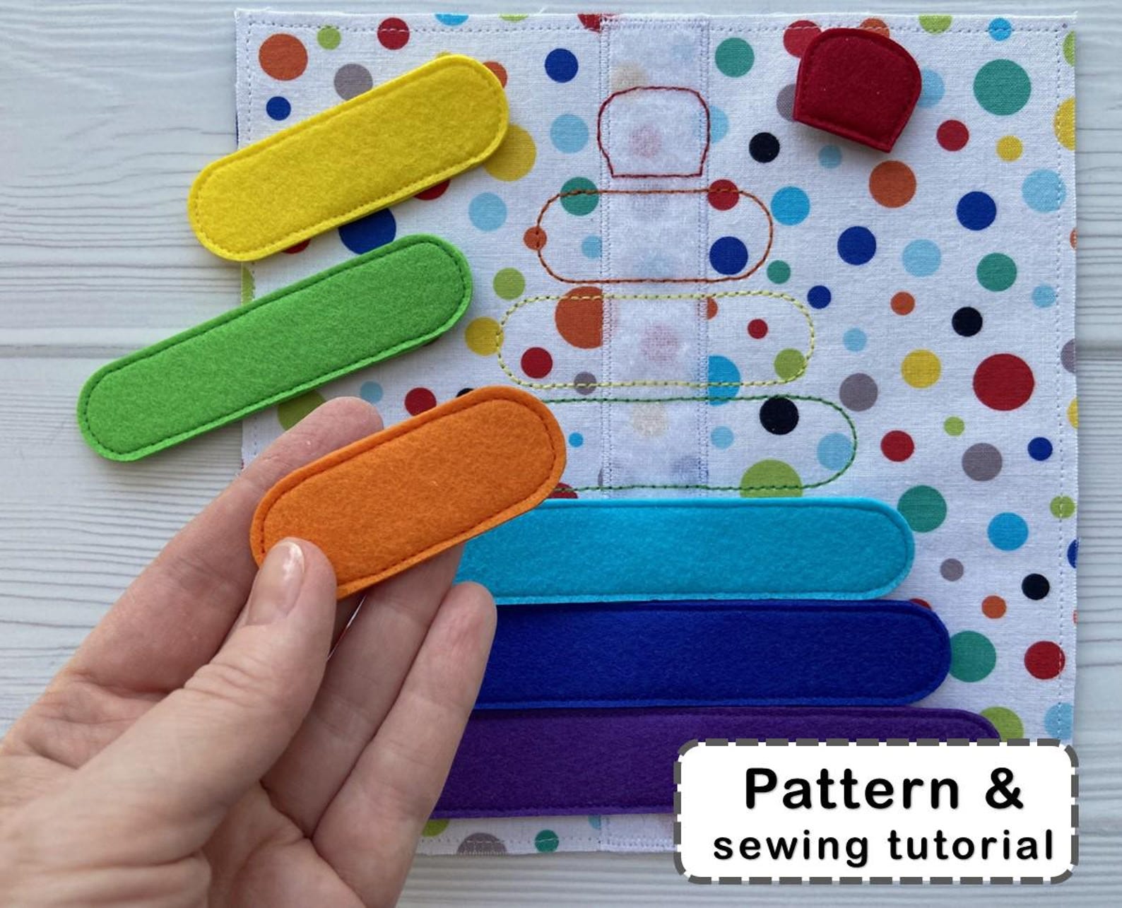 Felt Stacking Rings Quiet Book Page – Sewing Pattern (PDF) - Etsy