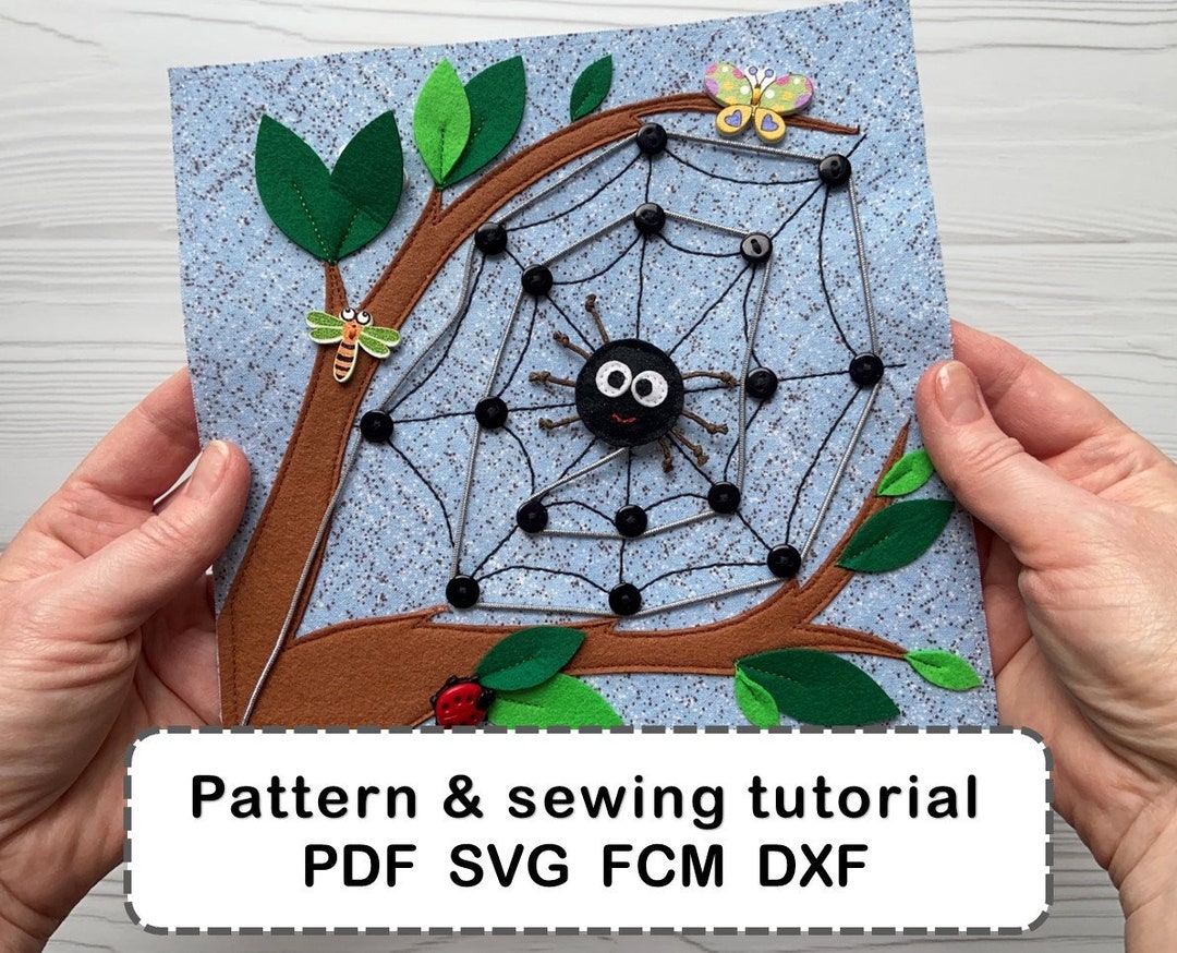 Spider Quiet Book Page Sewing Pattern – Felt Montessori Activity (PDF ...