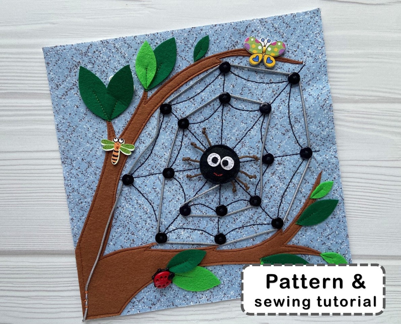 Spider Quiet Book Page Sewing Pattern – Felt Montessori Activity (PDF ...