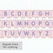 Alphabet Banner SVG Cut Files, DIY Bunting Template (digital Download ...