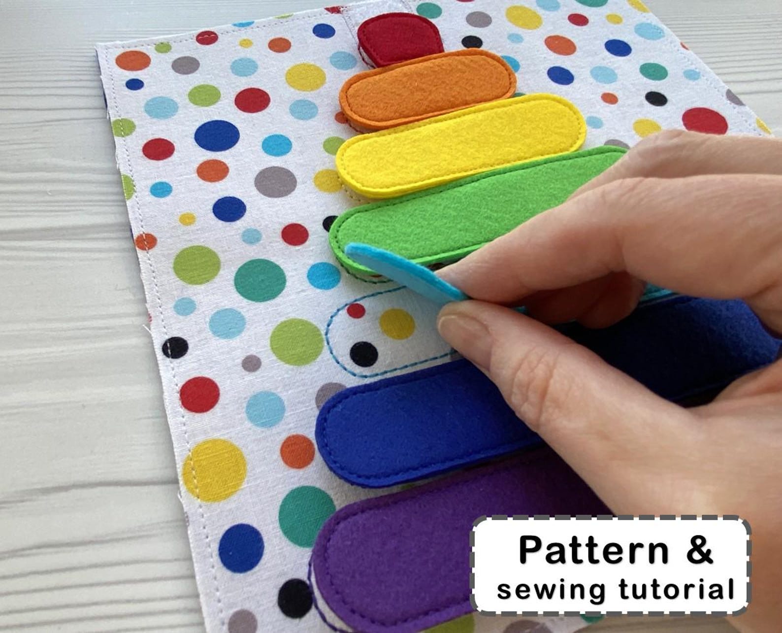 Felt Stacking Rings Quiet Book Page – Sewing Pattern (PDF) - Etsy